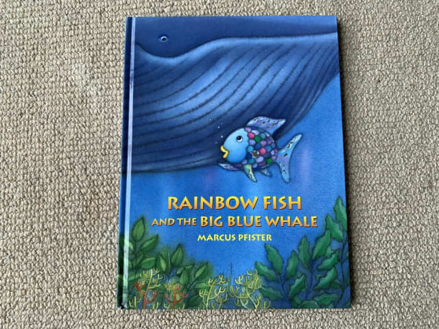 Rainbow fish and the big blue whale (sequel) large hardcover book ...