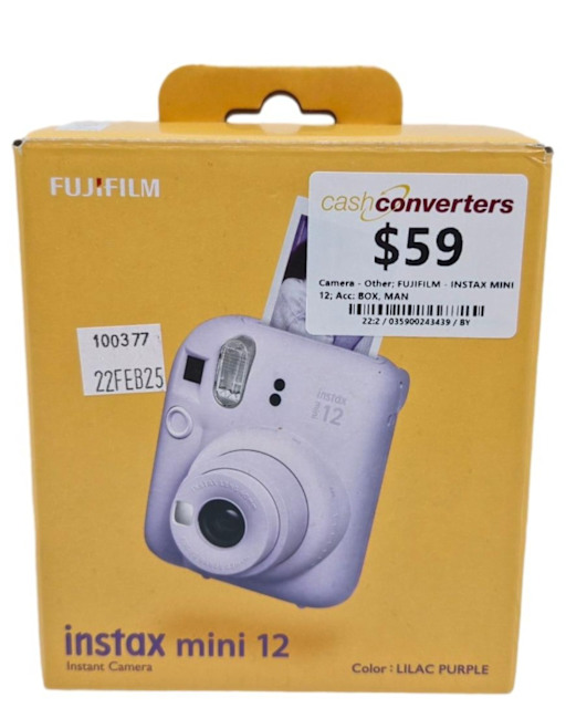 Fujifilm Instant Camera - Instax Mini 12 (243439) - Non Digital Cameras ...