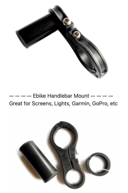 E Bike MTB Bicycle Handlebar Computer Display Screen or Light Mount ...