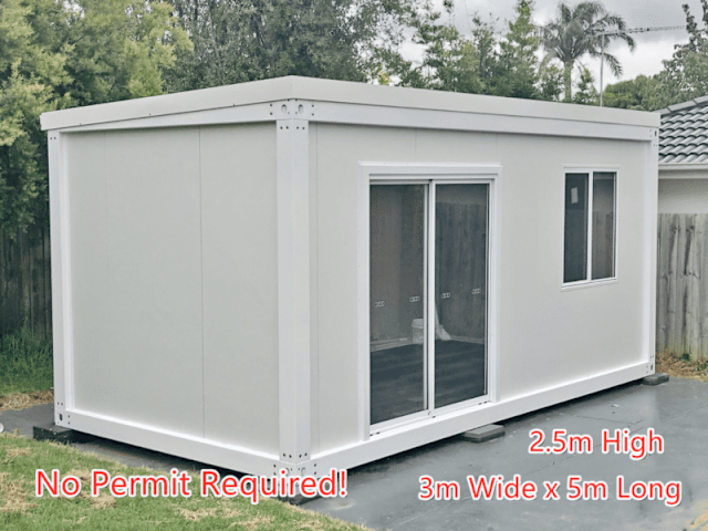 Shipping Container Shed Cabin Pod Portable Office Relocatable Movable ...