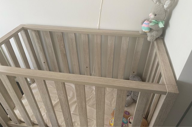 Cot + mattress for sale baby bunting only 1 year old - Cots & Bedding ...