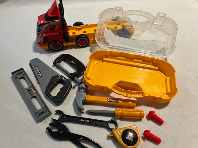 Kids toy construction toolkit truck carry set | Toys - Indoor | Gumtree ...