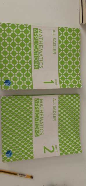 Mathematics applications unit 1 & 2 books - Textbooks in Perth WA ...