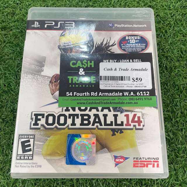 NCAA Football 14 Sony PlayStation 3 PS3 Game -s11596 - Video Games in ...