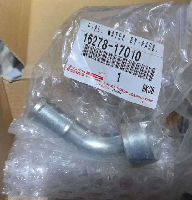 GENUINE LANDCRUISER WATER BYPASS PIPE 16278-17010 | Engine, Engine ...