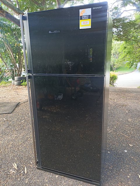 Sharp fridge with freezer 585L.Black.Can deliver for a fee - Fridges ...