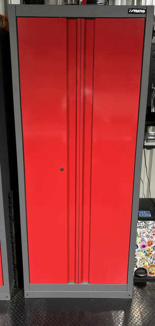 Stratco double door red cabinet - Tool Storage & Benches in Perth WA ...