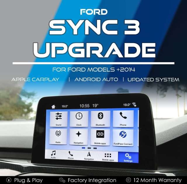 Ford Sync 3 Upgrade Retrofit including Apple CarPlay and Android Auto ...