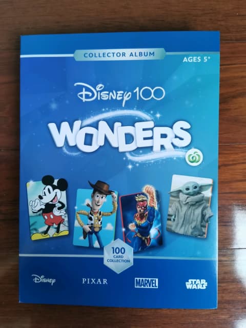 Woolworths Disney 100 Wonders Cards Collector Album Full Set 104 Cards ...