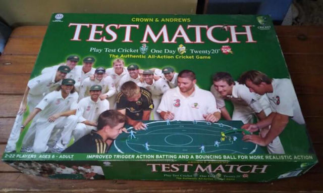 CROWN & ANDREWS TEST MATCH THE AUTHENTIC ALL ACTION CRICKET GAME ...