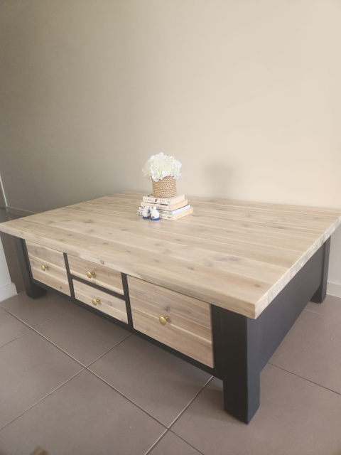 extra large timber and black coffee table - Coffee Tables in Coomera ...