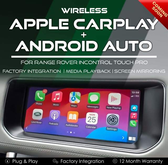 Range Rover InControl Touch Pro Wireless Apple CarPlay Android Auto ...