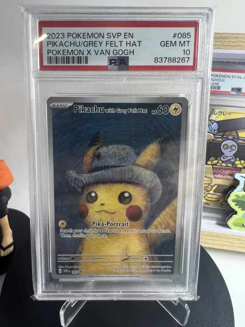 PSA 10 Pikachu with Grey Felt Hat Van Gogh Collab Pokemon TCG ...