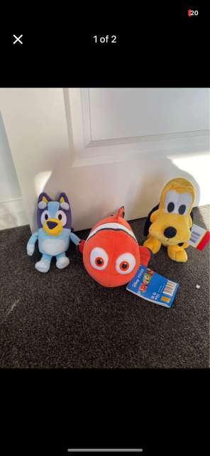 Disney Soft Plush Toys - Pluto - Nemo 10 - Bluey - Toys - Indoor in ...