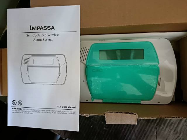 DSC IMPASSA SELF-CONTAINED 2 WAY WIRELESS SECURITY SYSTEM - Building ...