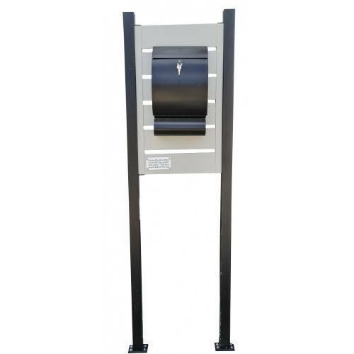 Letterbox Pillars Slat Screen Mail Box Stand with letterbox included ...