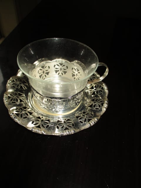 Vintage BMF West Germany Silver Plated Coffee Tea Cup & Saucer ...