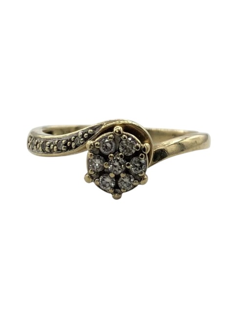 9ct Yellow Gold Ring with Diamonds - Women's Jewellery in Mandurah WA ...
