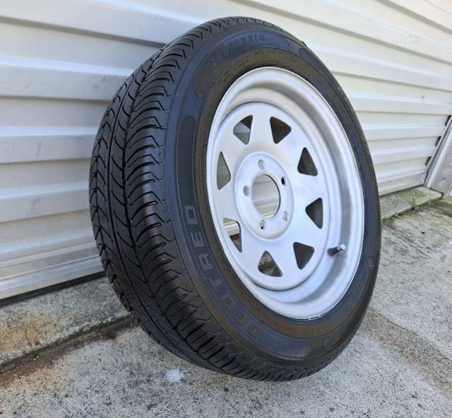 14 INCH HOLDEN TRAILER WHEEL HT HOLDEN GALVANISED STEEL BOAT TRAILER ...