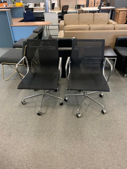 Meeting Mesh Chair 3 Levers Fixed Arms - Office Furniture(Virginia ...