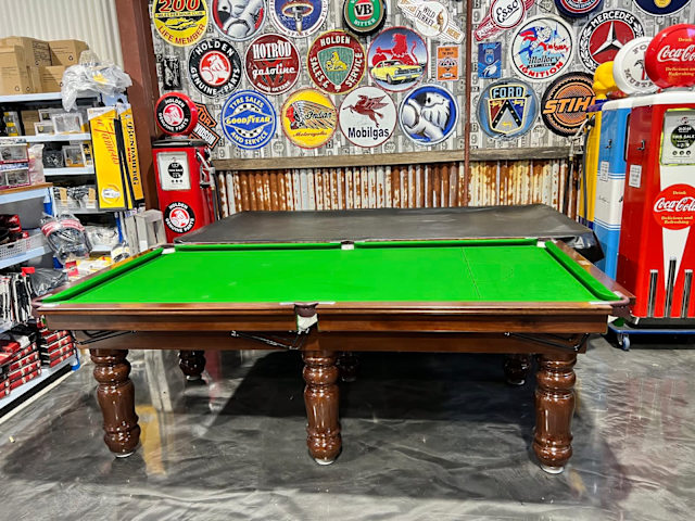 Walnut 8x4 Slate Pool Snooker Billiard Table Hand Made classic - Other ...