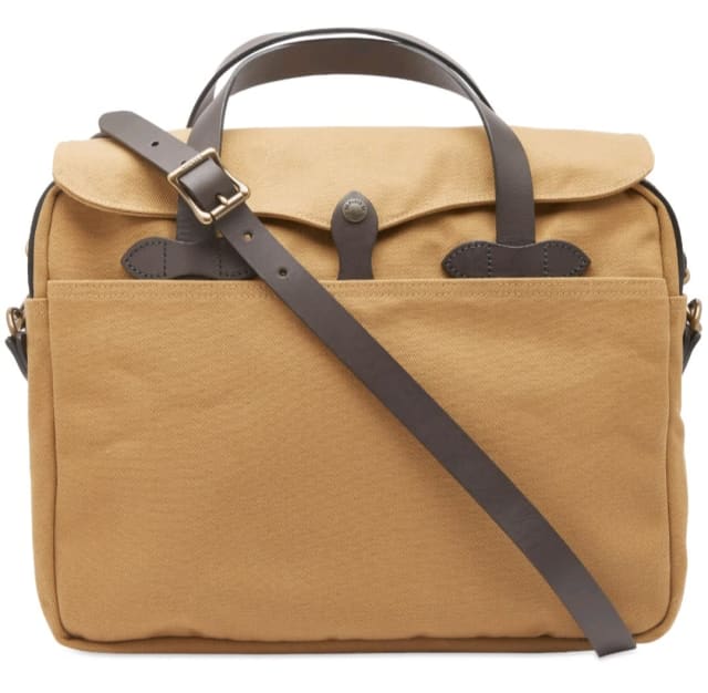 Filson Original Twill Leather Briefcase Tan Colour Brand New | Bags ...