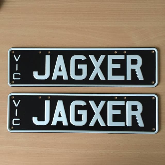 VIC Custom Number Plate - JAGXER Slimline | Other Parts & Accessories ...