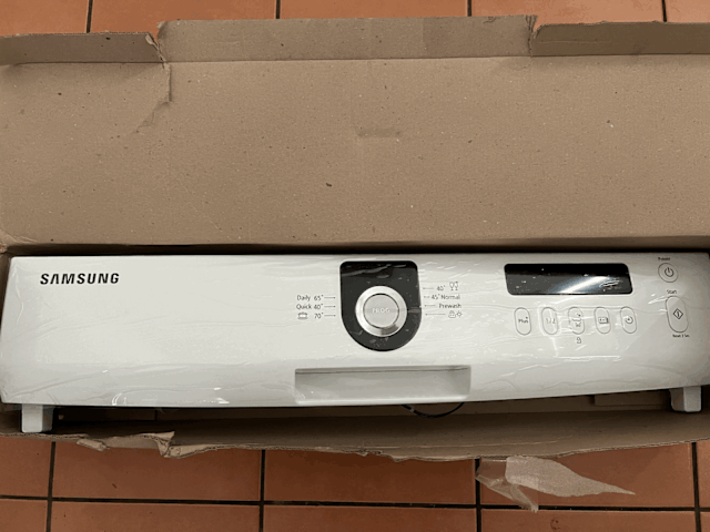 SAMSUNG DISHWASHER FRONT CONTOL PANEL-PART N0-DD82-01041A. NEW ...