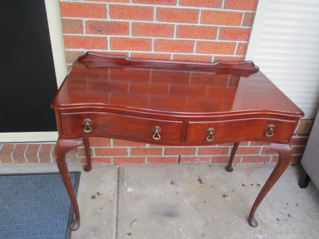 Vintage Myer Heritage Dresser Dressing Table 3 Piece Winged Mirror ...