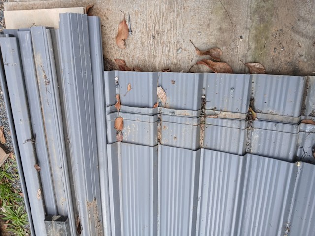 COLORBOND Steel Double Sided Fencing Infill Sheet, posts, rails-Grey ...
