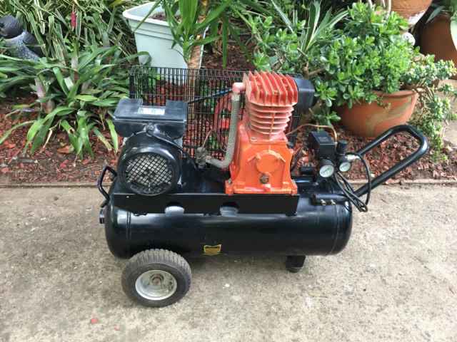 Portable electric air compressor-2.5hp/induction motor/twin cylinder ...