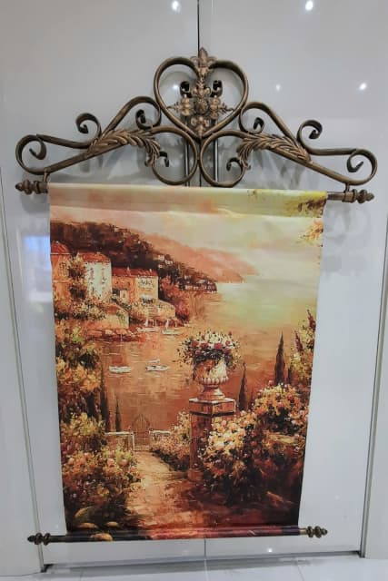 Beautiful European Tapestry with gold ornate header | Art | Gumtree ...