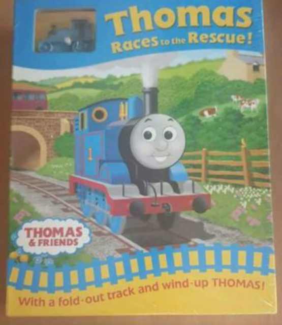 New - Thomas races to the rescue board book / fold out track - Children ...