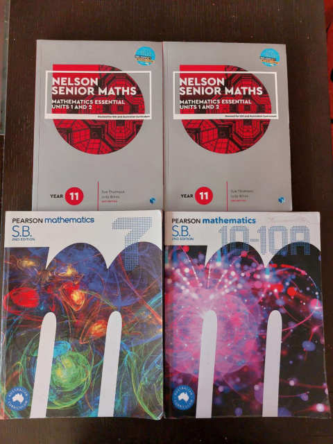 School Year 7 and 11 Mathematics textbooks for $40 each - Textbooks in ...