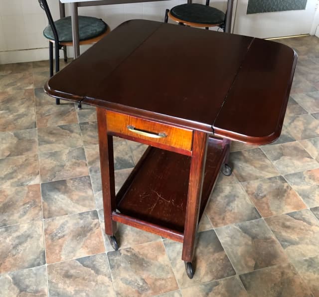 SOLD Vintage Drop leaf folding side table - Buffets & Side Tables in ...
