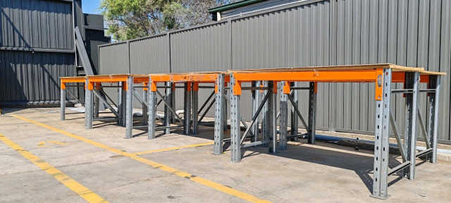 B 53 Heavy duty x 7 Genuine Dexion Galvanized work benches | Tool ...