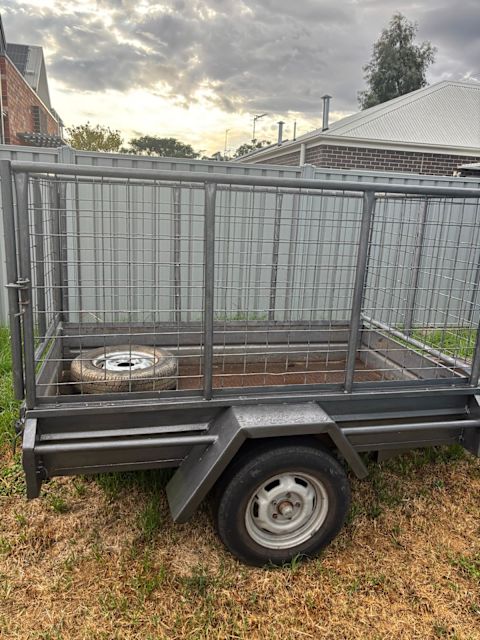 7x4 trailer with solid removable cage. 12 months rego | Trailers ...
