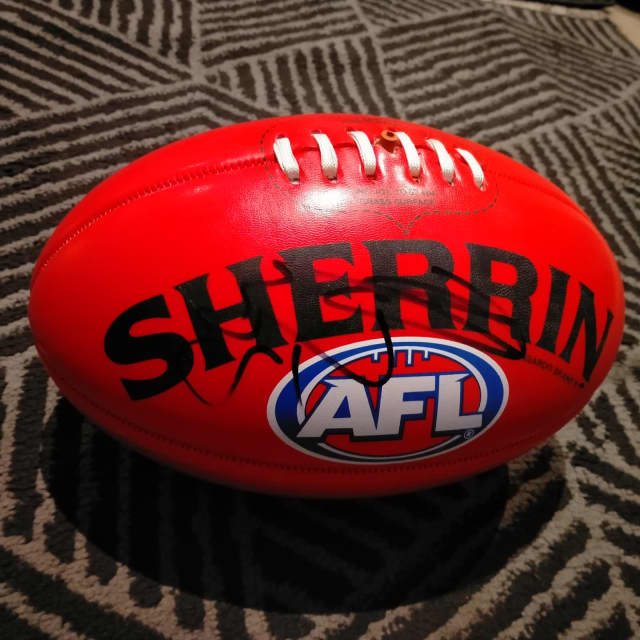 Patrick Dangerfield Signed Football Geelong Signed Football Sherrin ...