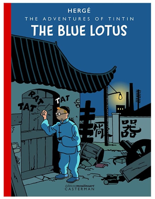 Tintin The Blue Lotus new colourised 1936 facsimile hardcover - Graphic ...