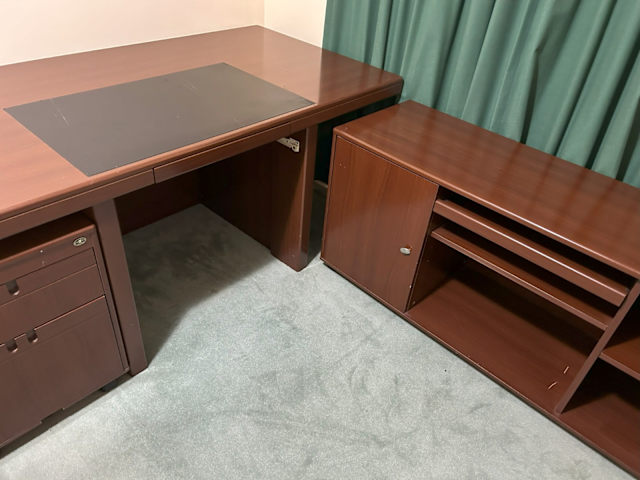 Office Desk With Drawer unit and Side Cabinet - Desks in Nicholls ACT | Gumtree Australia