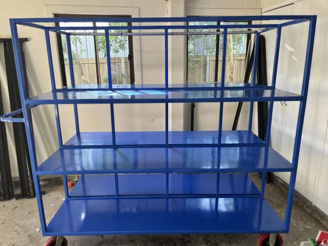 Heavy duty workshop trolley / moveable shelving | Tool Storage ...