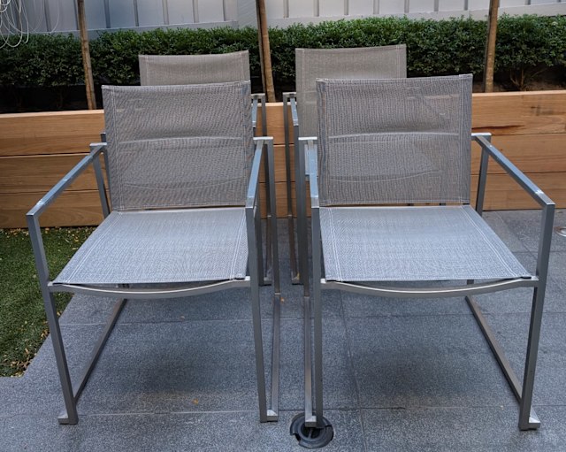 4 x Stackable outdoor dining chairs from Remarkable Outdoor Living - Dining Chairs in Cheltenham ...