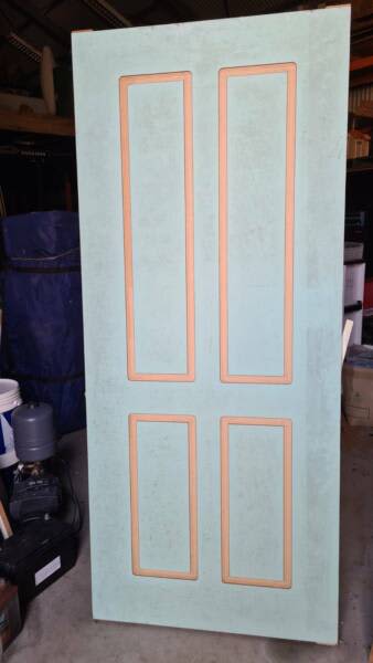 DOOR, HOLLOW CORE, 4 PANEL BOTH SIDES, 960 X 2040 X 40mm, UNUSED ...