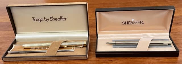 Vintage Sheaffer Fountain Pen and Ballpoint Pen in Original Boxes ...