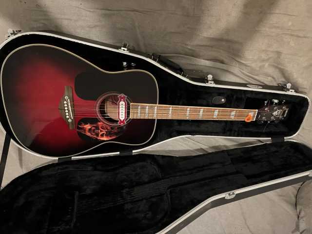Yamaha FG720S converted to acoustic/electric guitar in hard case ...