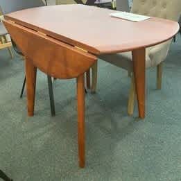 New Solid Timber Drop Side Table Round folding sides for dining ...