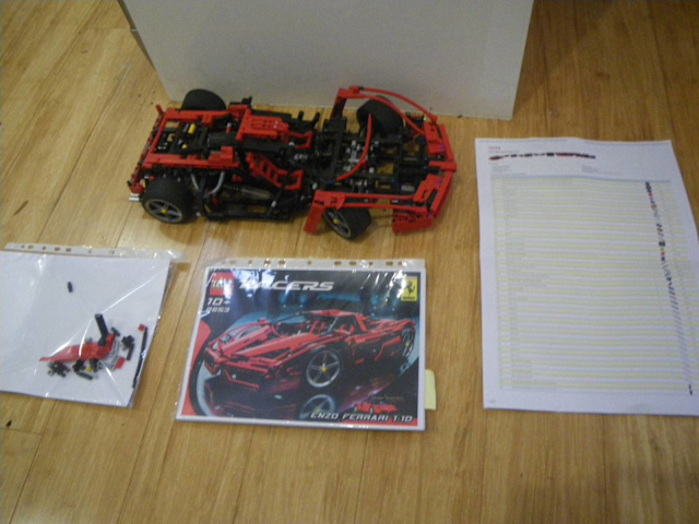 LEGO RACERS LEGO KIT 8653 ENZO FERRARI CAR 1:10 SCALE MALVERN EAST ...