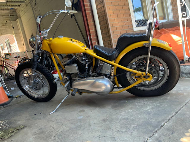 1940 Harley 80 CI big twin flathead chopper | Motorcycles | Gumtree ...