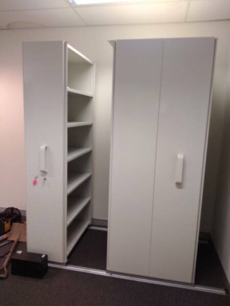 DEXION FILING CABINET. WALK IN. 3 BAYS ON TRACKS. - Cabinets in Kurnell ...