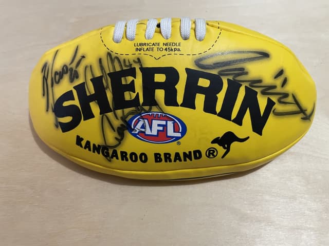 AFL Sherrin signed by Carlton in 2009 | Collectables | Gumtree ...